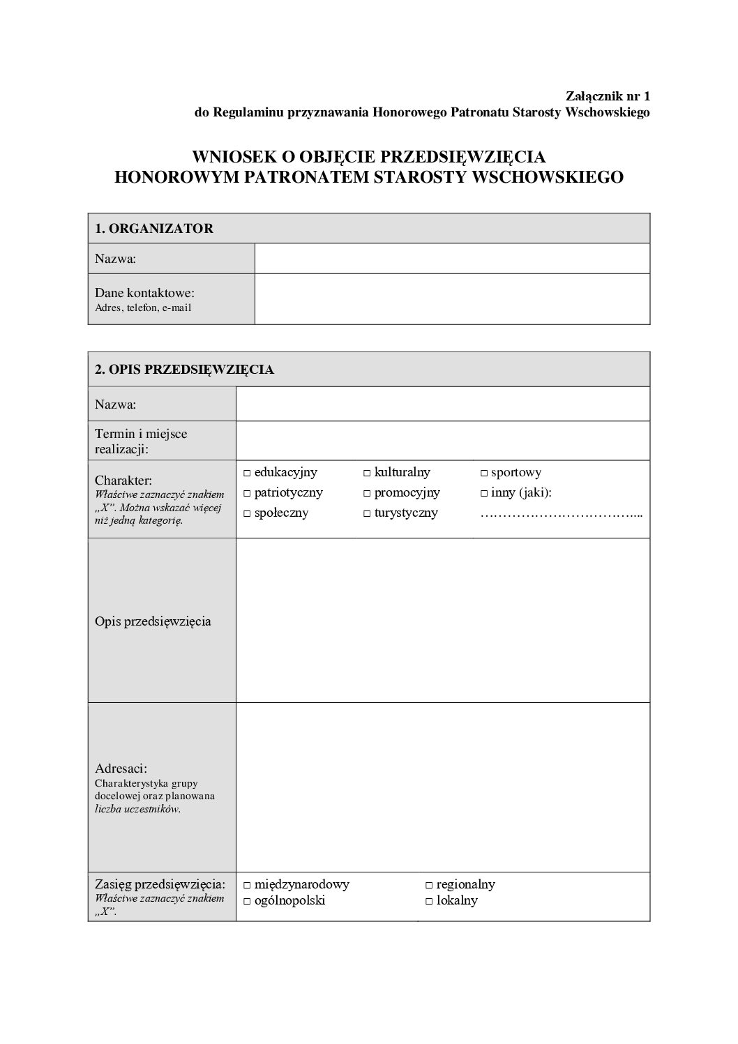 Zalacznik Nr 1 Do Wniosku O Pobyt Czasowy Pdf Zespół